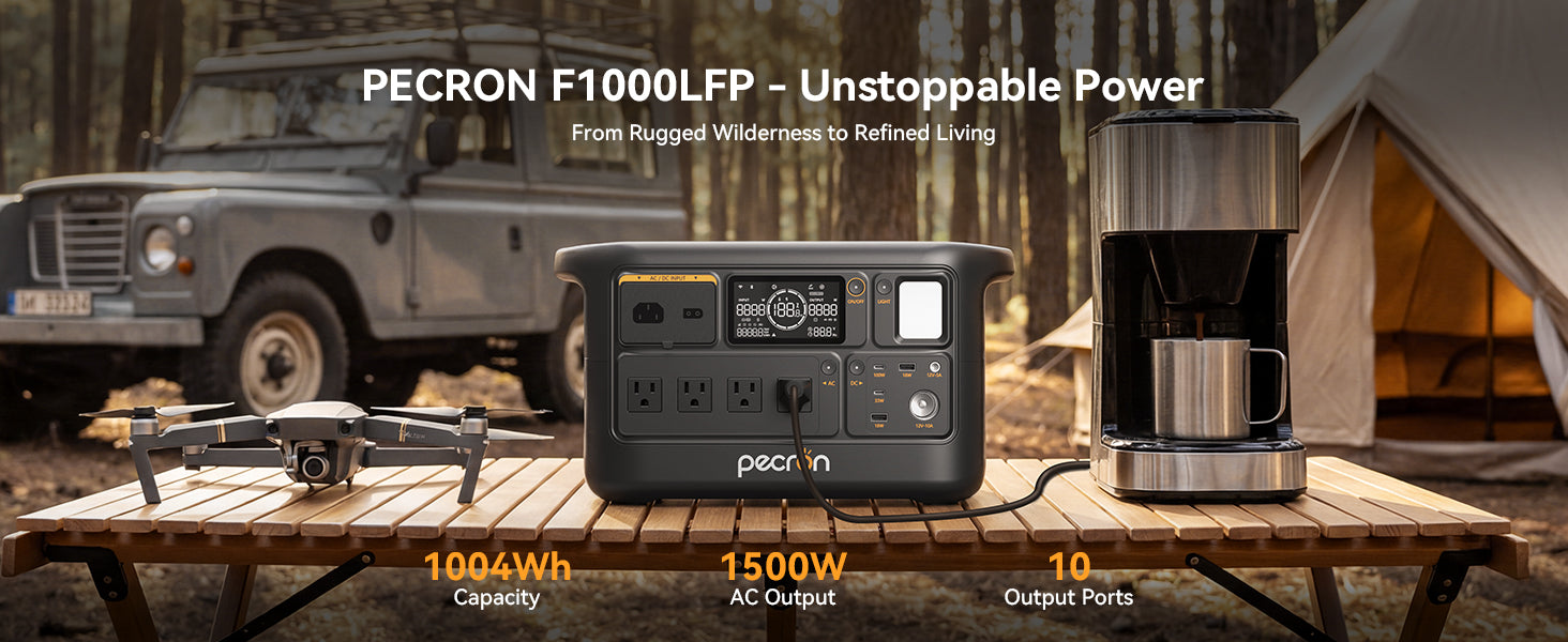 PECRON F1000LFP Portable Power Station 1500W 1004Wh