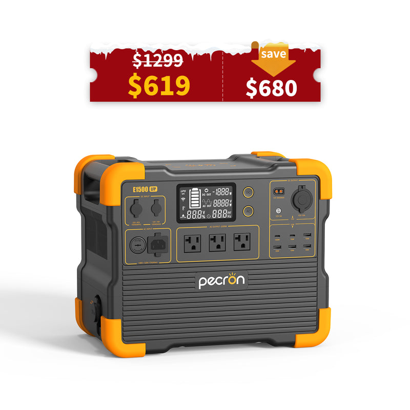 PECRON E1500LFP Expandable Portable Power Station