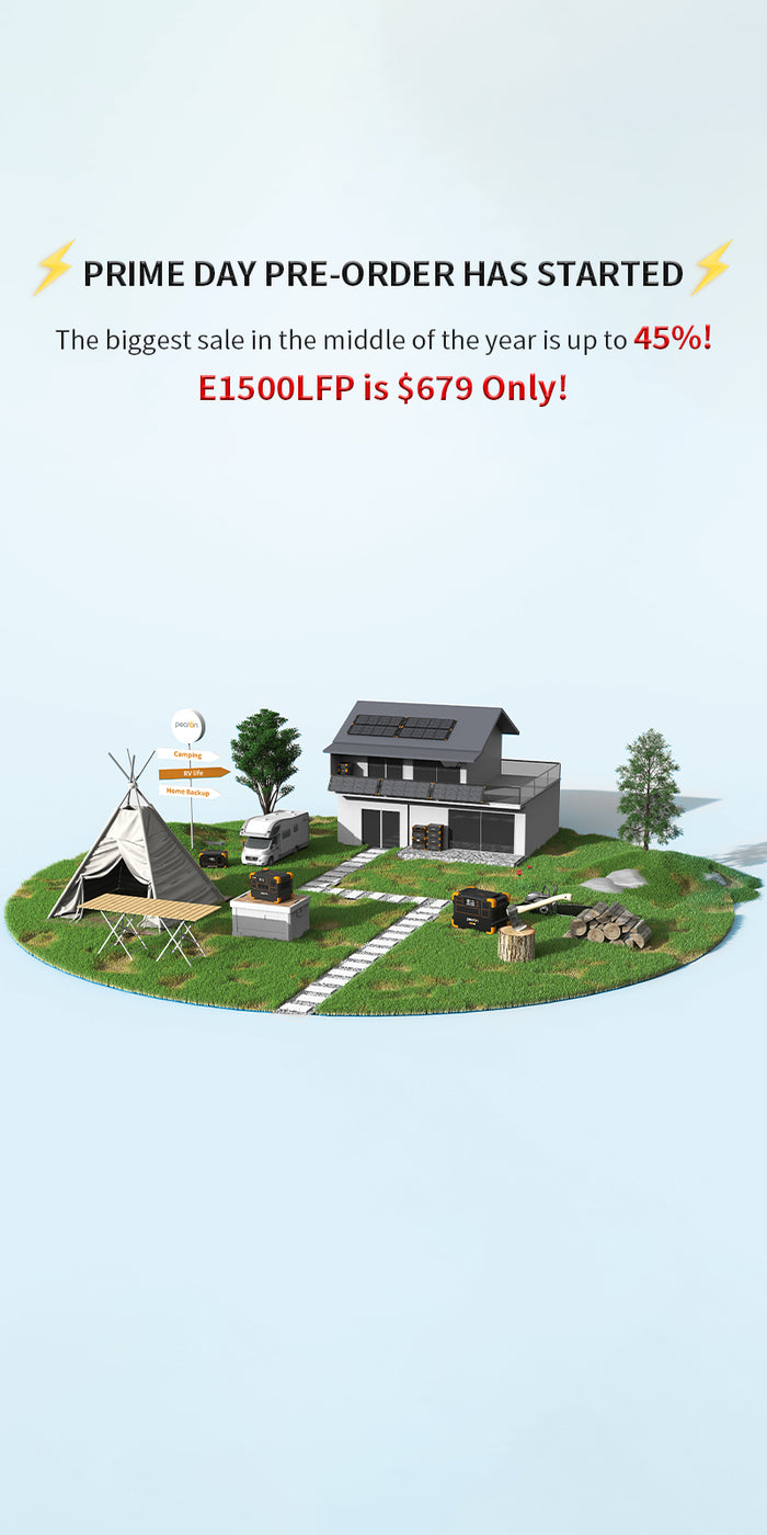 PECRON: Portable Power Station & Best Solar Generator Kit